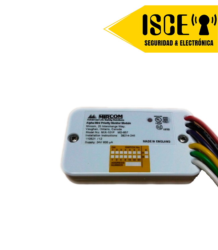 MIRCOM MINI - MODULO DE MONITOREO DIRECCIONABLE | ISCE